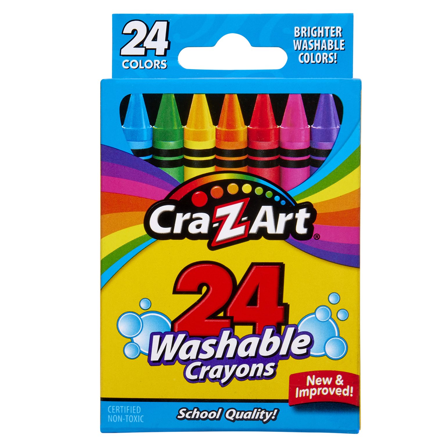 24 ct Washable Crayons Cra-Z-Art School Quality