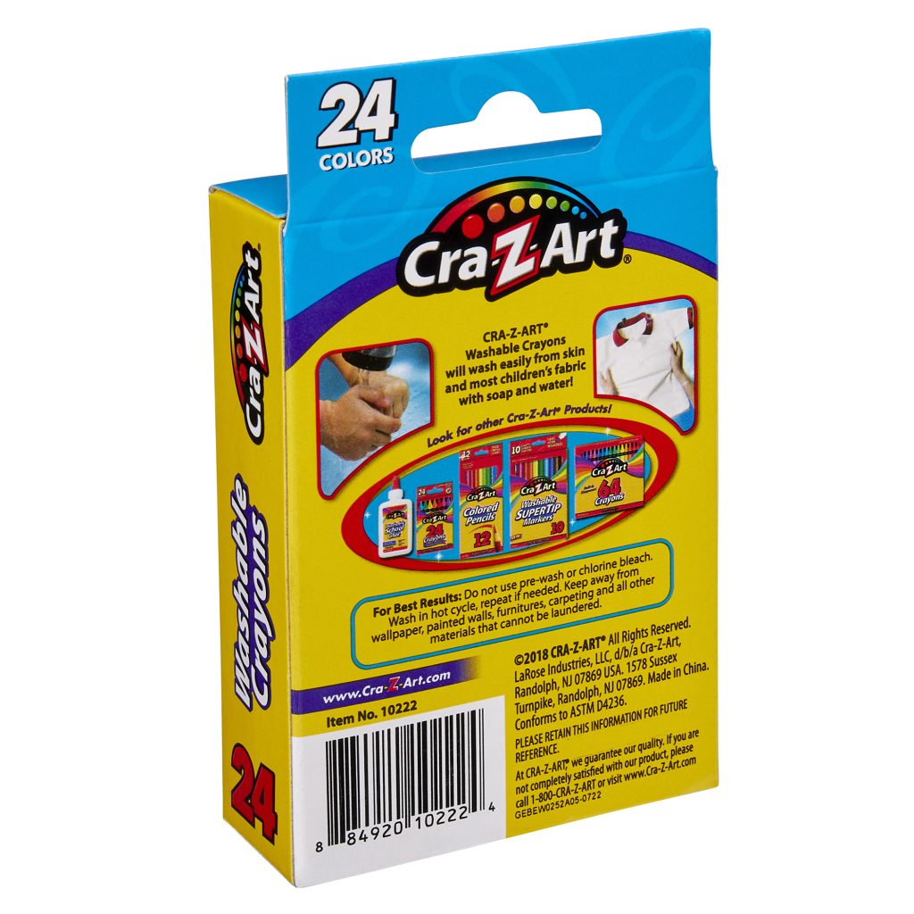 24 ct Washable Crayons Cra-Z-Art School Quality