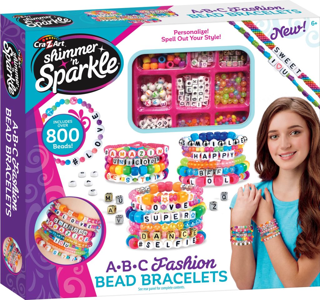 Shimmer 'N Sparkle ABC Bead Bracelets