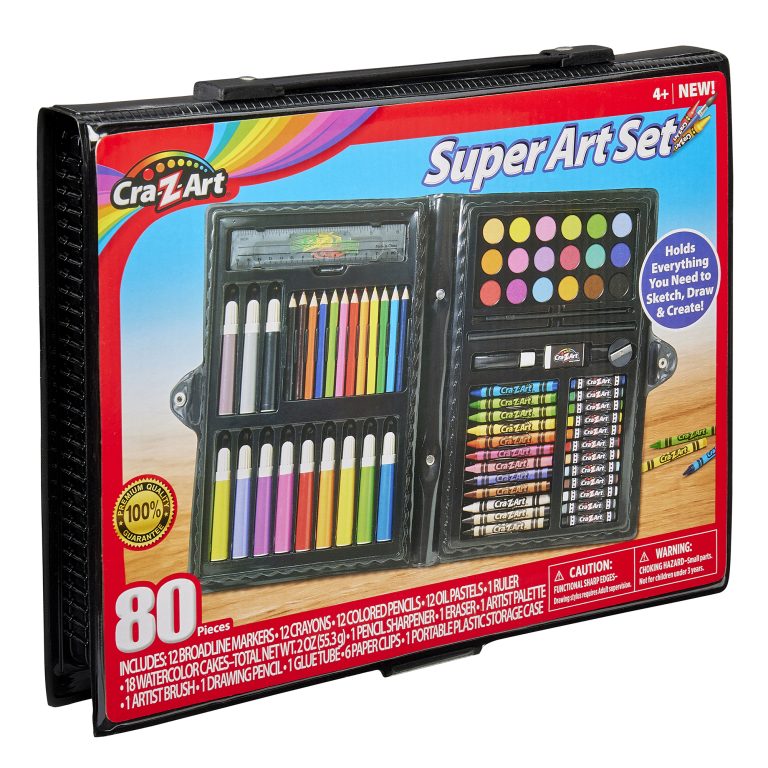 Cra-Z-Art Super Art Set 80 pieces: Endless Creativity