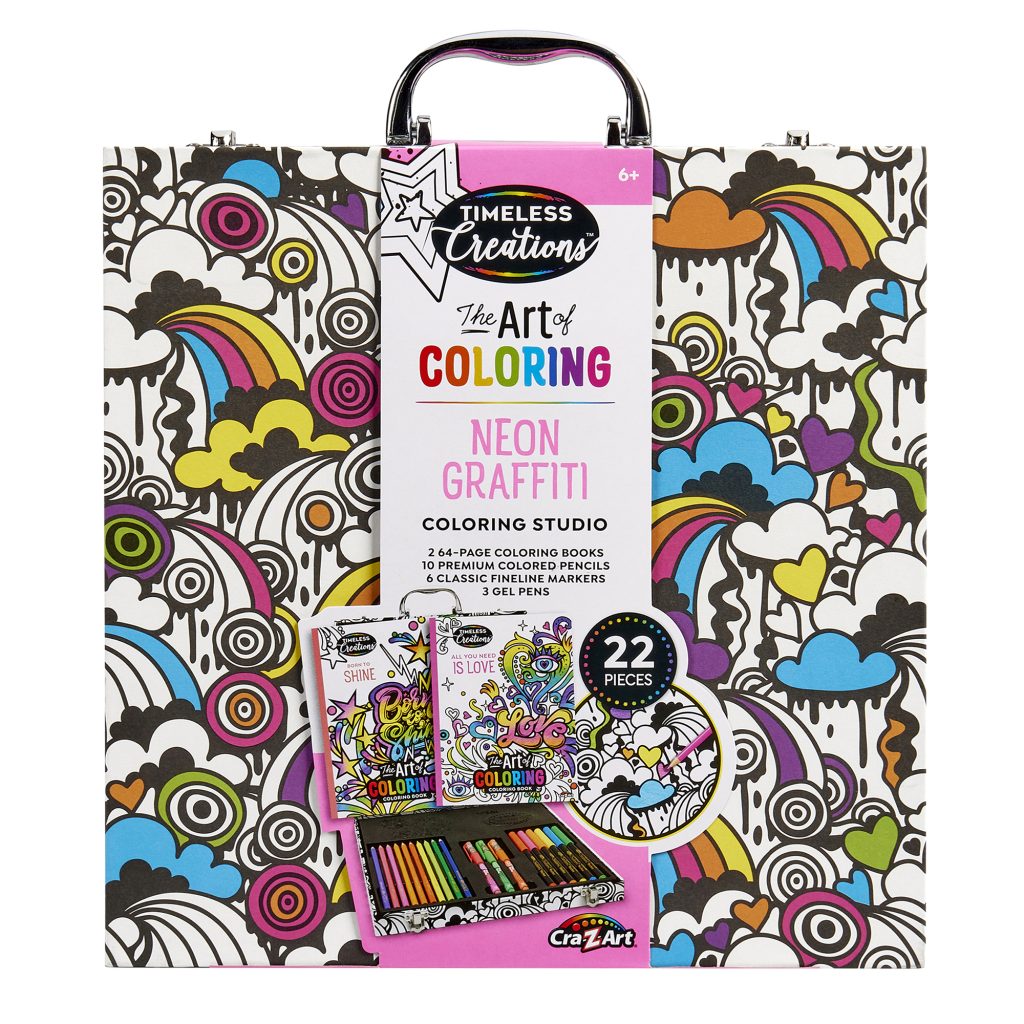 Timeless Creations Neon Coloring Case: All-in-One Creative