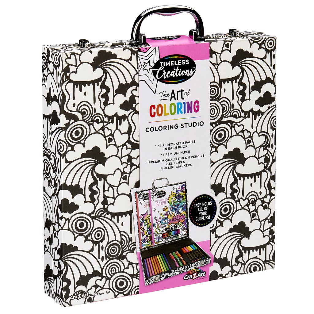 Timeless Creations Neon Coloring Case: All-in-One Creative