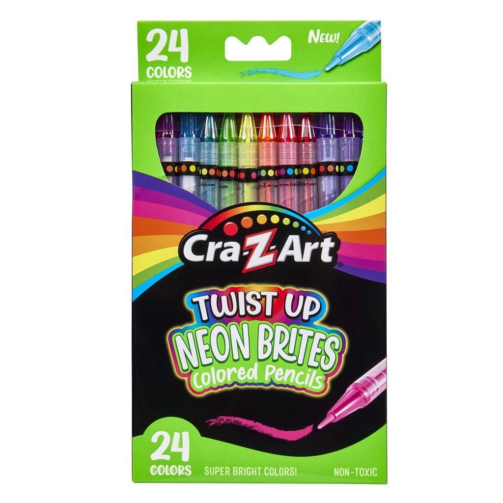 Cra-Z-Art Twistable Neon Bold & Brite Colored Pencils 24