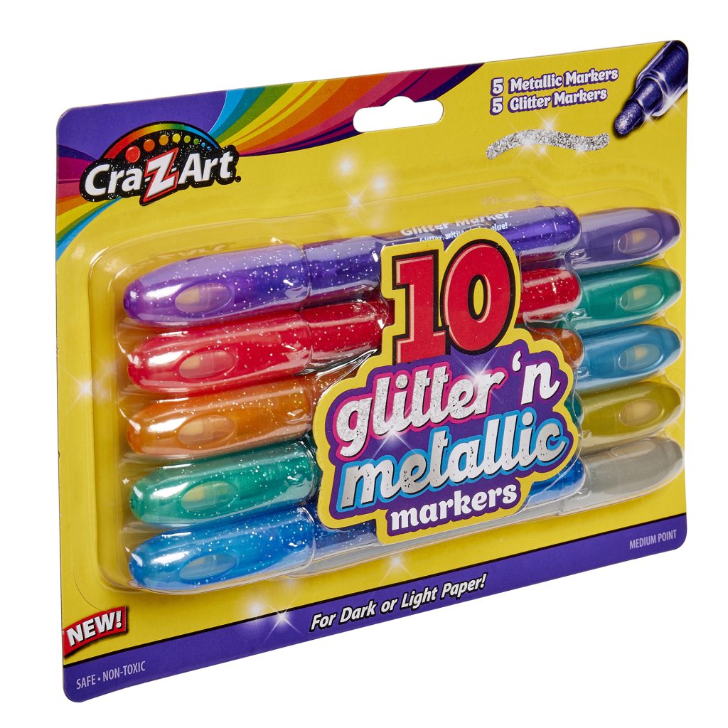 Cra-Z-Art 10 Count Glitter and Metallic Markers