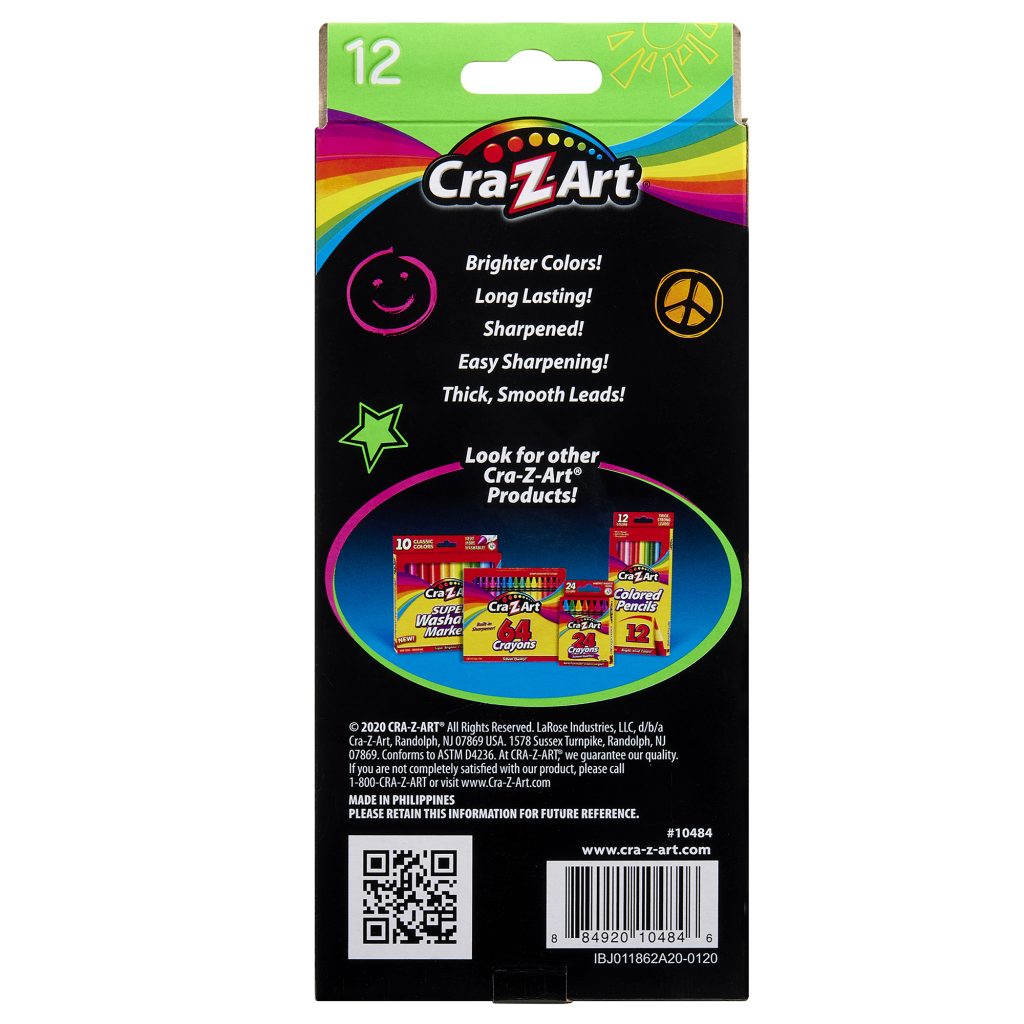Cra-Z-Art 12 Neon Colored Pencils