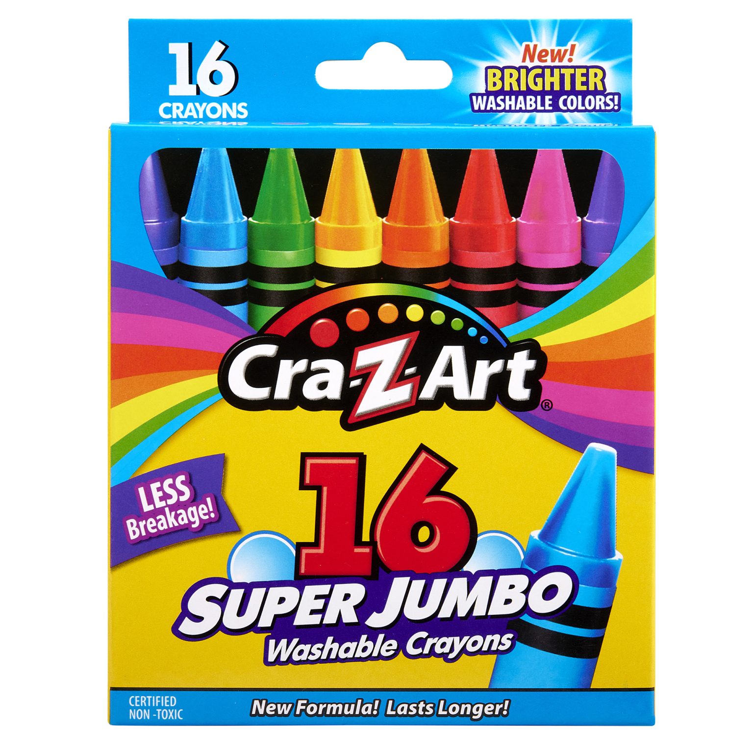 Cra-Z-Art Washable Crayons Super Jumbo 16 Count Cra-Z-Art