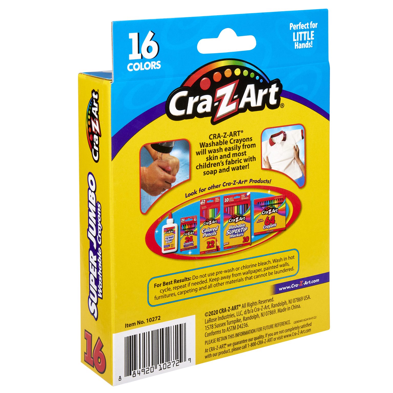 Cra-Z-Art Washable Crayons Super Jumbo 16 Count Cra-Z-Art