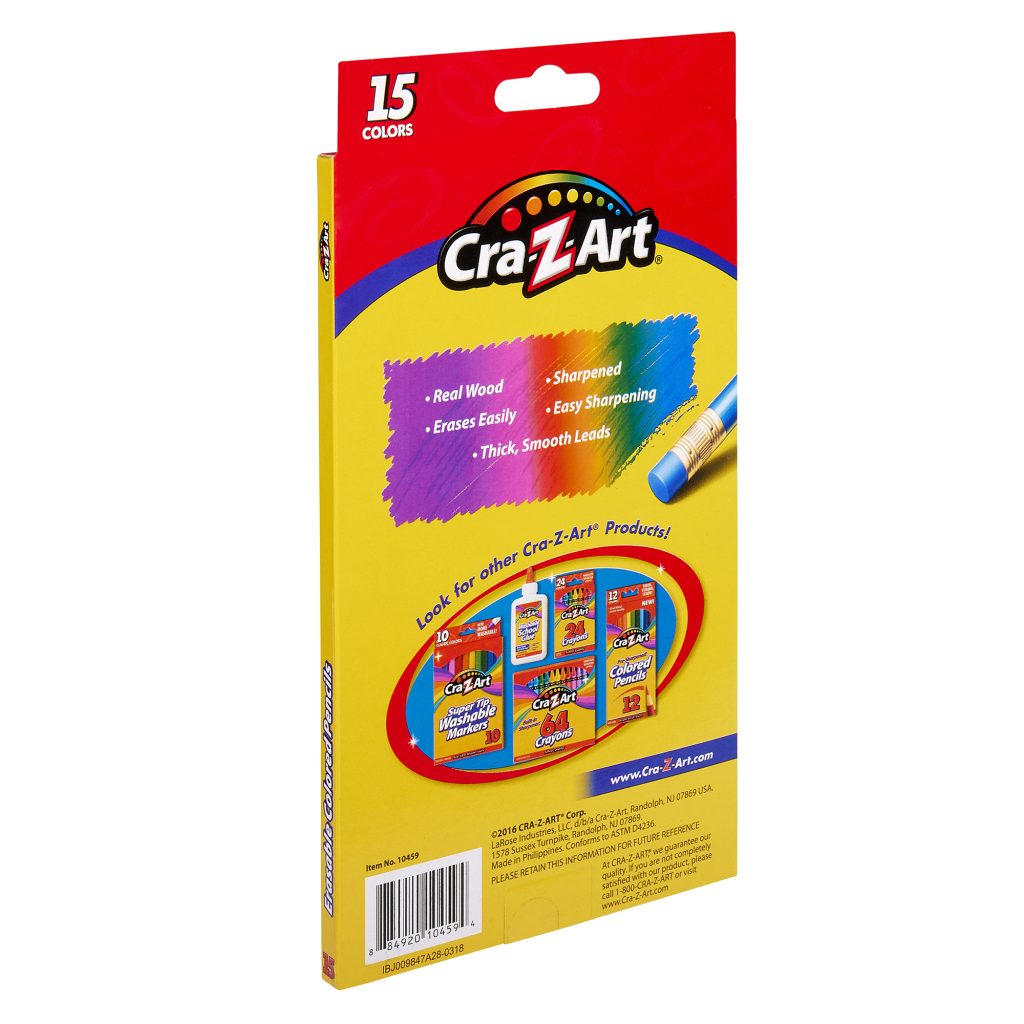 Cra-Z-Art Erasable Colored Pencils 12+3 Count Cra-Z-Art 15