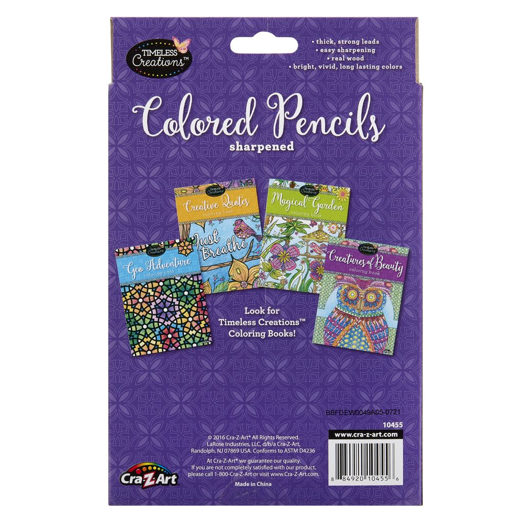 Timeless Creations 36 Count Colored Pencils Timeless