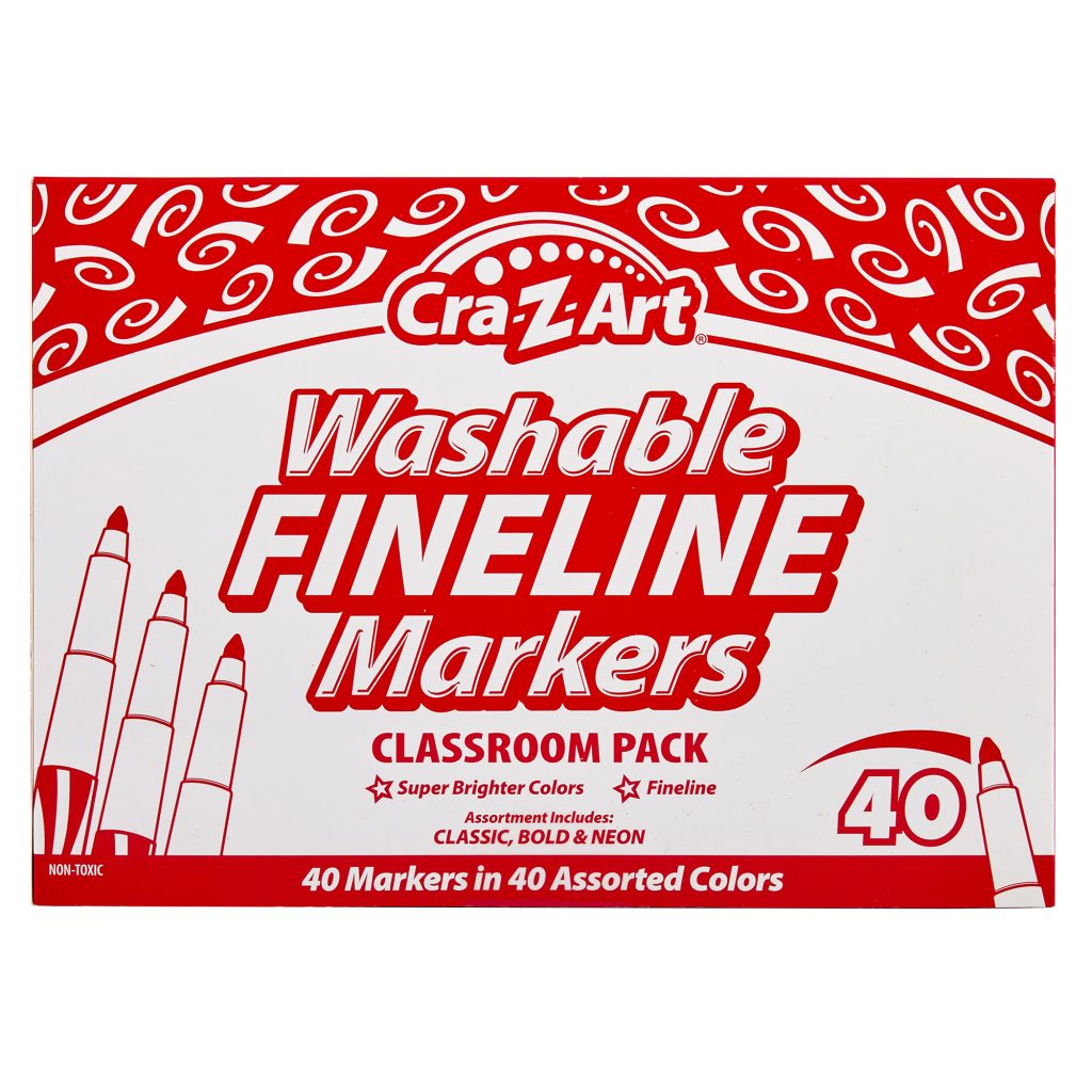Cra-Z-Art FineTip Washable Marker Classroom Packs 4 packs