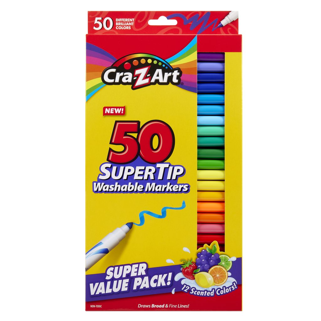 Cra-Z-Art 50-Count Washable Super Tip Markers