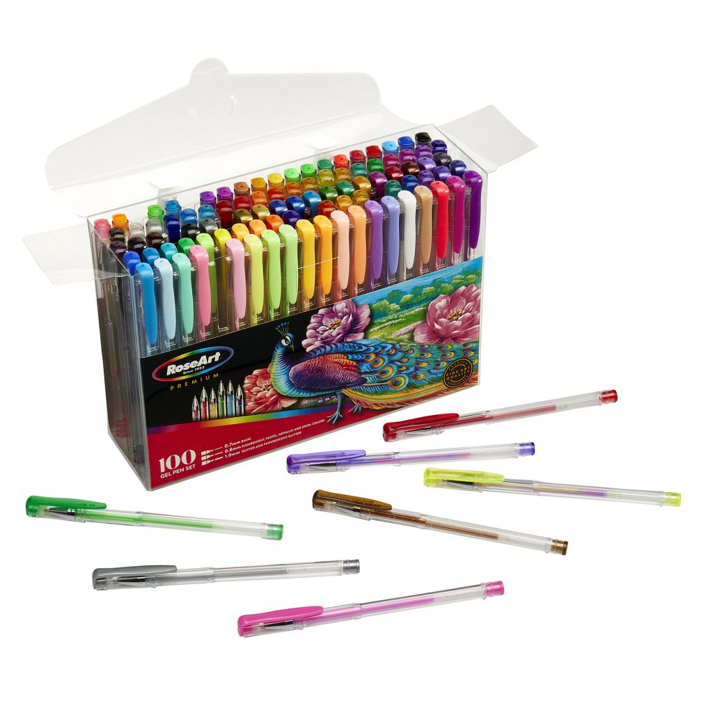 RoseArt Premium Gel Pen Set 100-Piece Gel