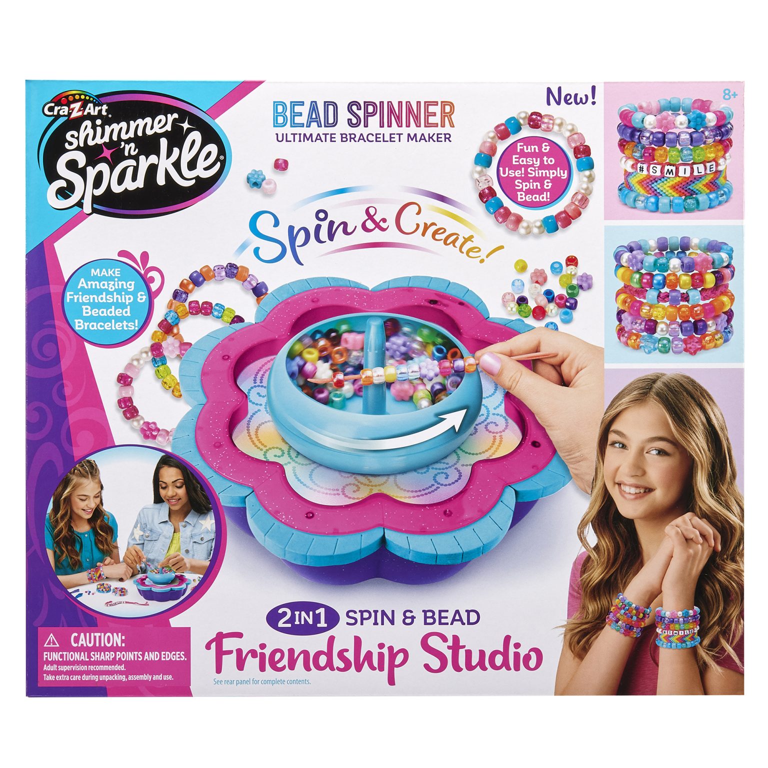 Shimmer 'n Sparkle 2 in 1 Spin & Bead Bracelet Studio