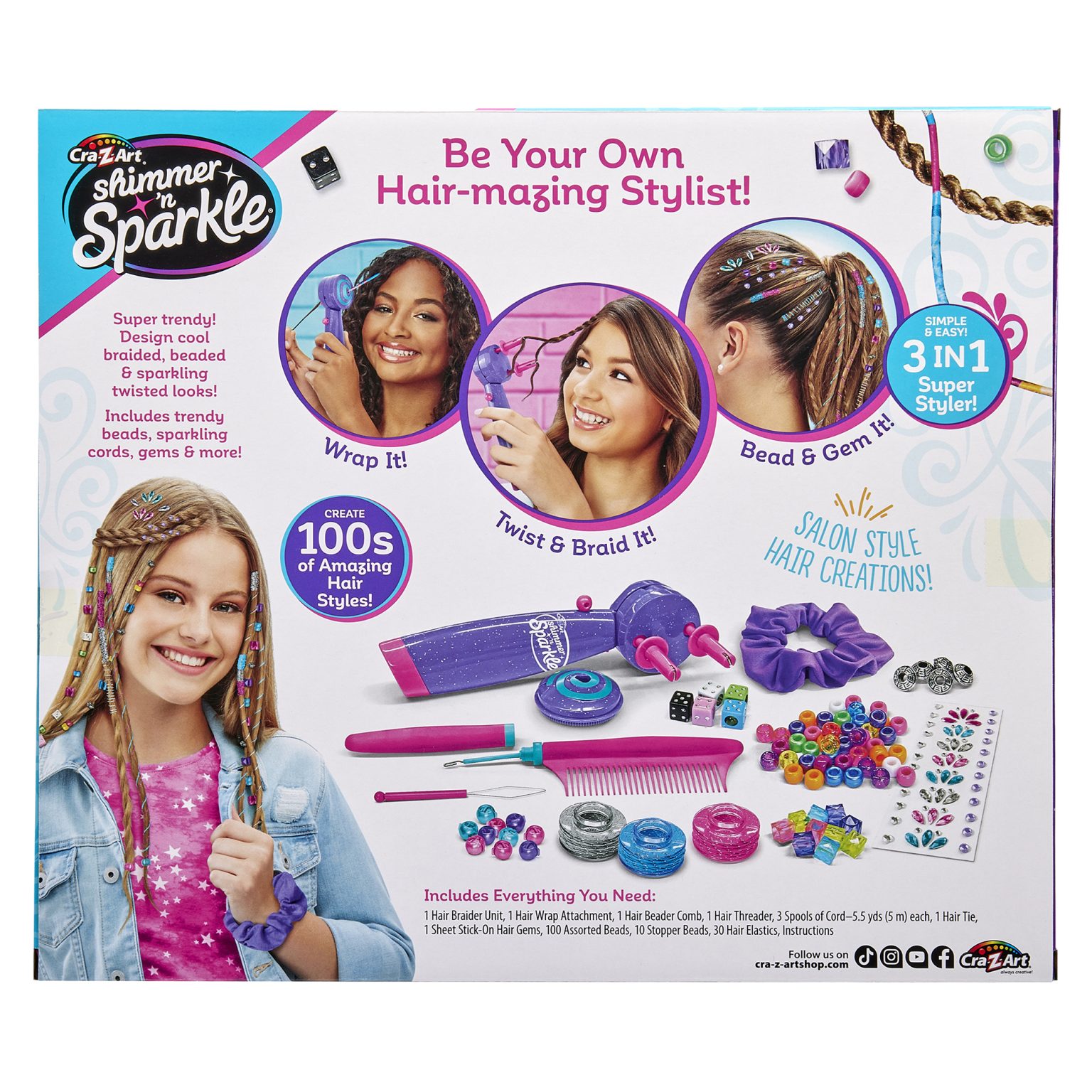 Shimmer 'n Sparkle BRAID & WRAP HAIR DESIGNER Shimmer ‘n