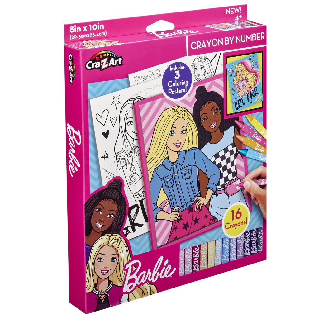 Barbie Crayon By Number