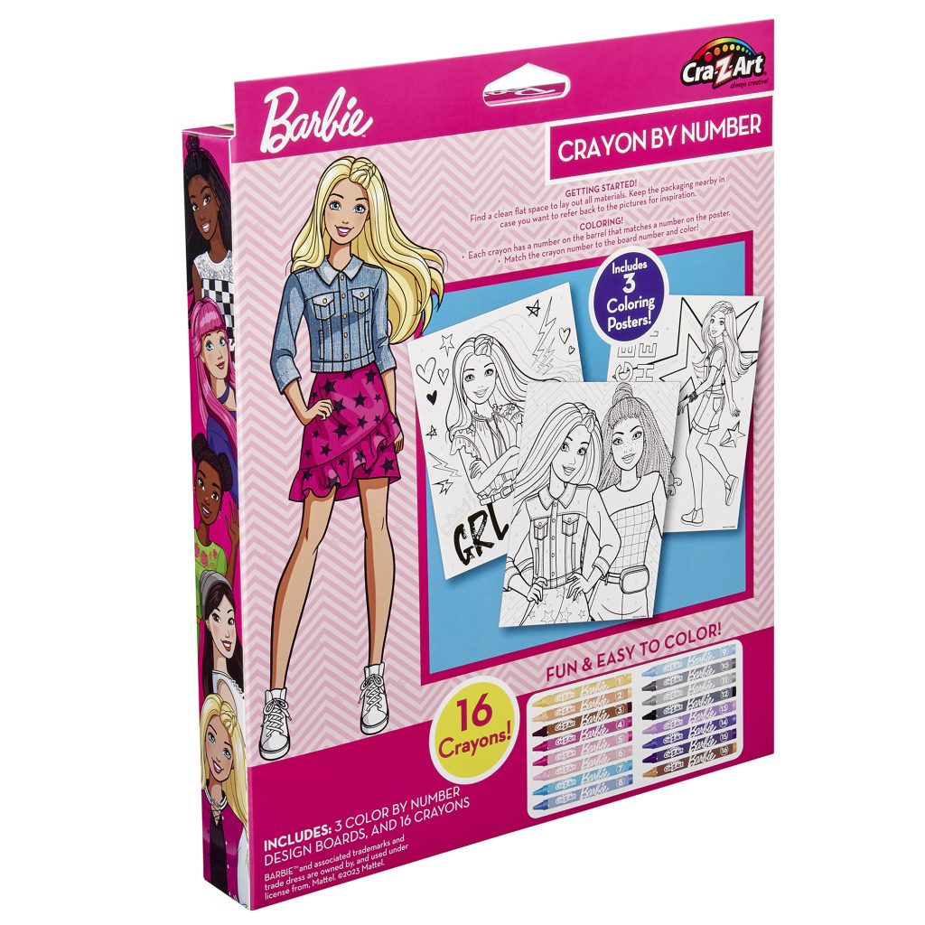 Barbie Crayon By Number