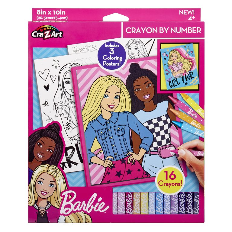 Barbie Crayon By Number