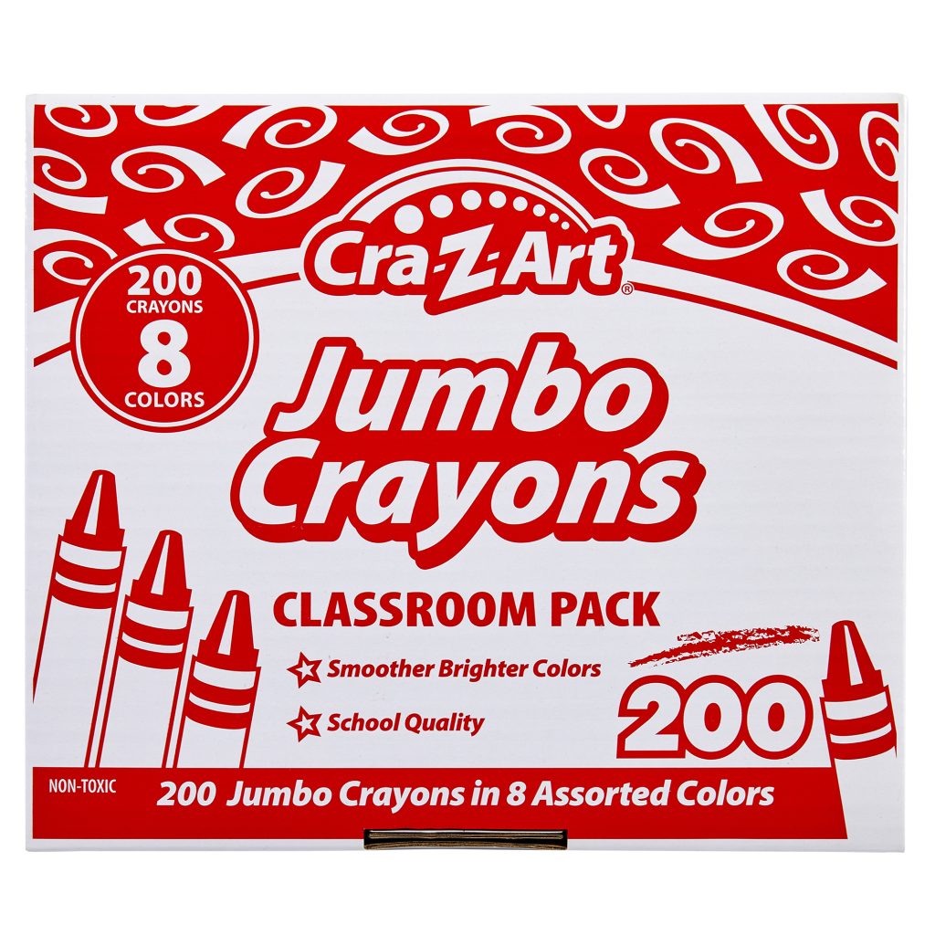 Cra-Z-Art Jumbo Crayon 8 color 200 Count