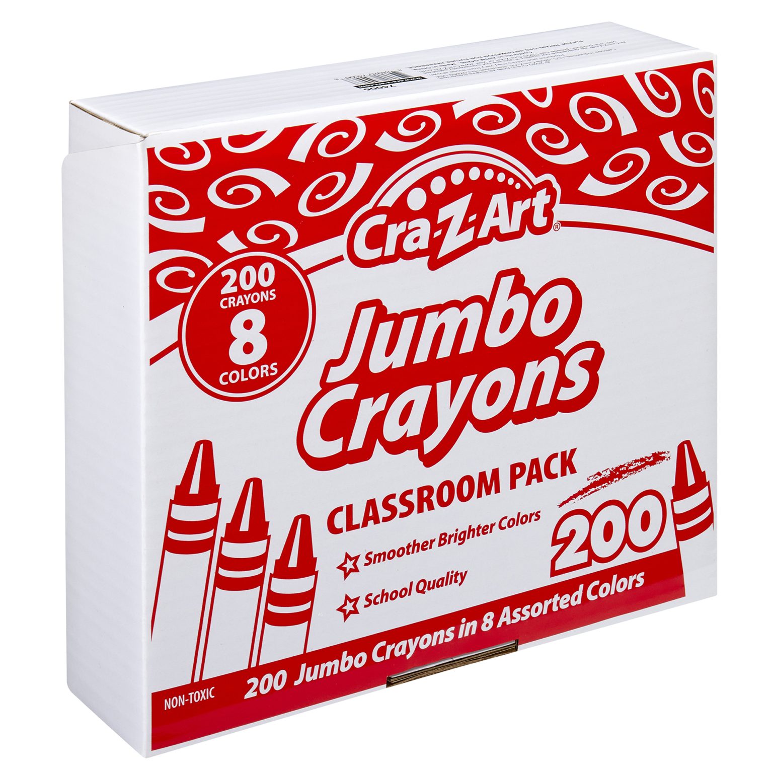 Cra-Z-Art Jumbo Crayon 8 color 200 Count
