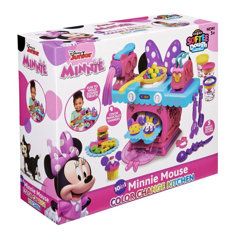 Disney Minnie Softee Dough Color Change Kitchen