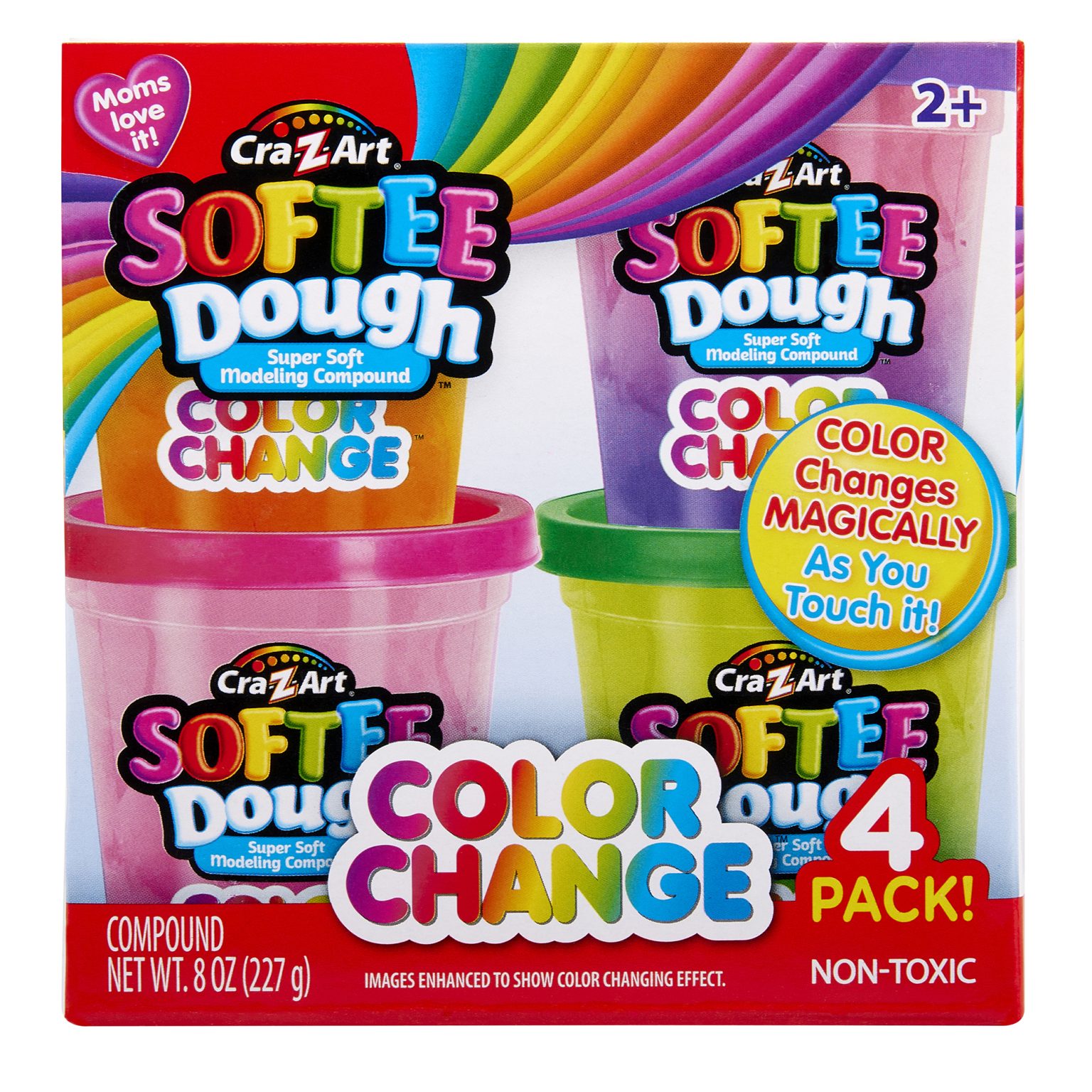Softee Dough Color Change Dough - 2 oz 4 Count
