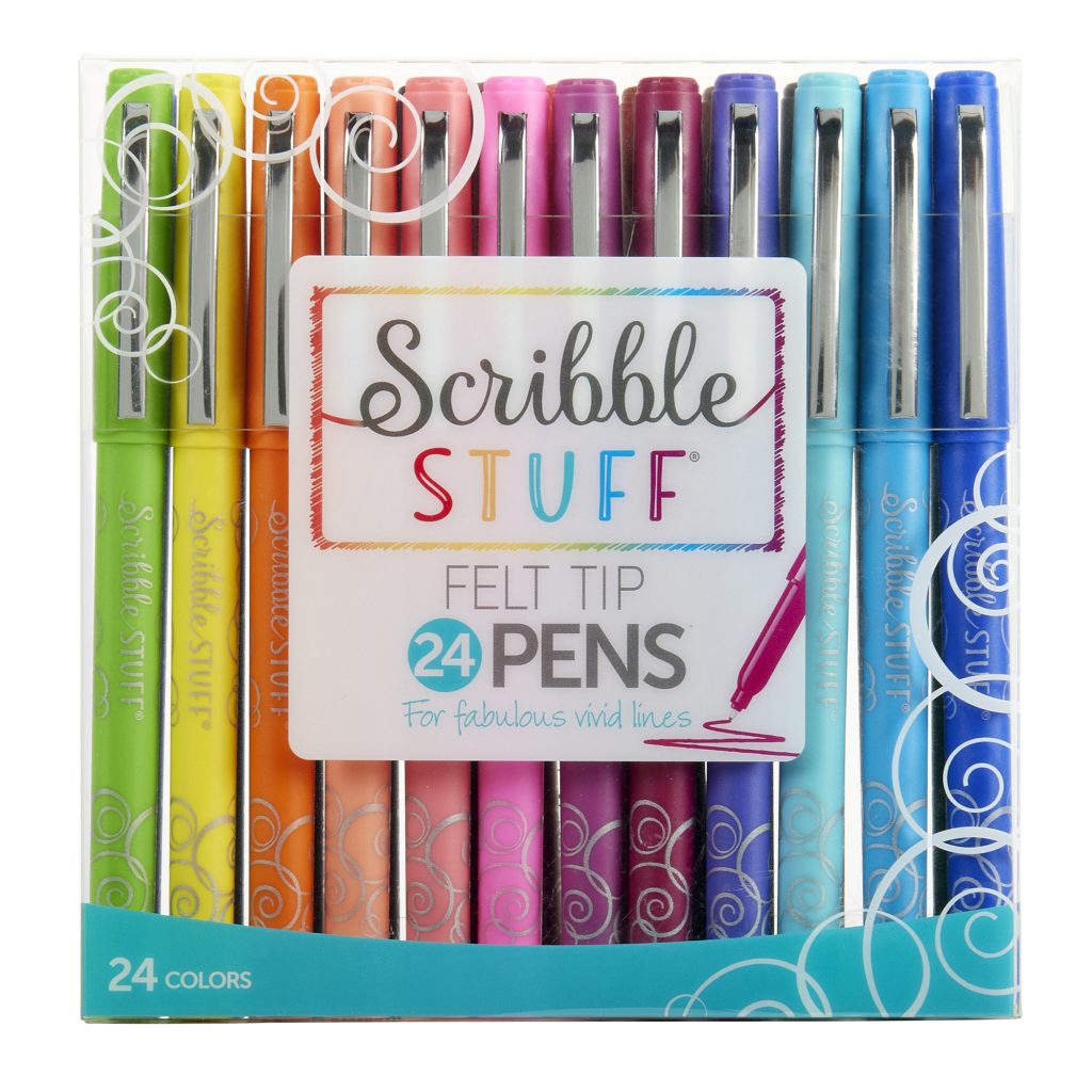 Scribble Stuff 24 Count Felt Tip Pens