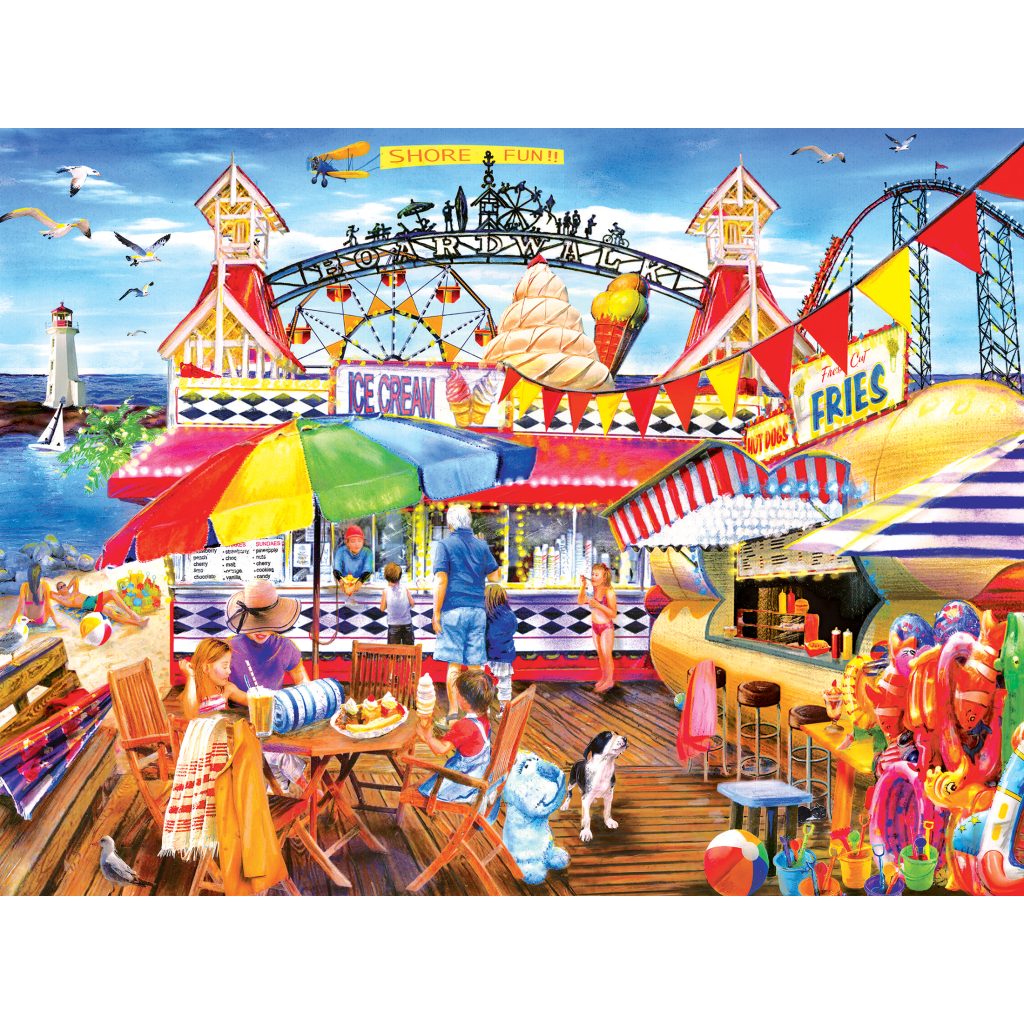 RoseArt - Back to the Past - Shore Fun - 1000 Piece Jigsaw