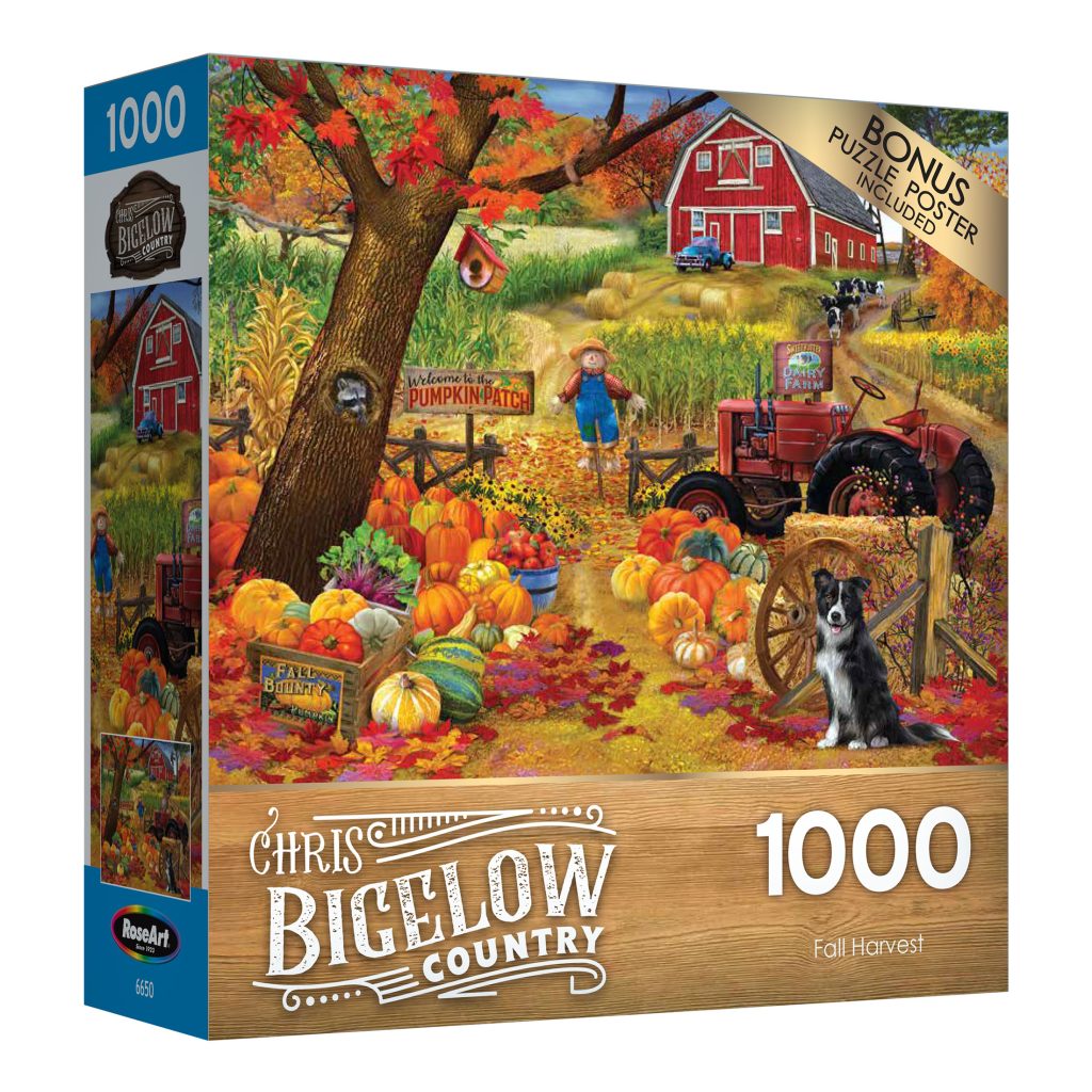 Roseart Chris Bigelow Fall Harvest 1000 Piece Jigsaw