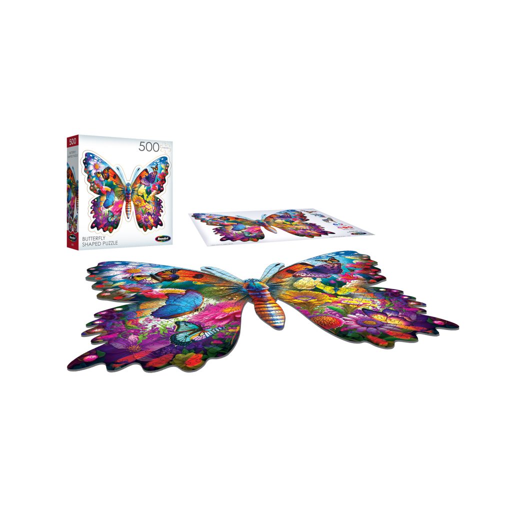 RoseArt - BIG SHAPED - Beautiful Butterfly - 500 Piece