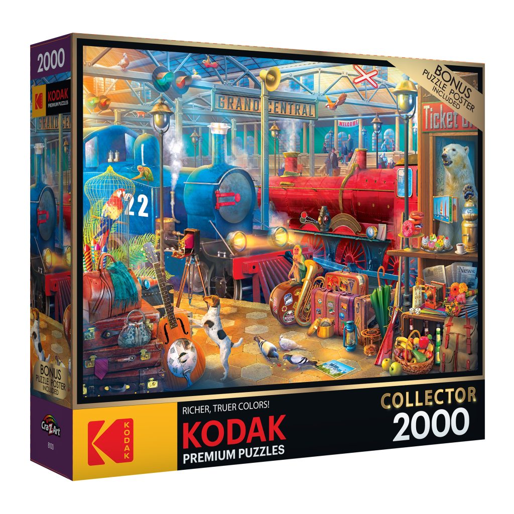 RoseArt - Kodak Collector - Train Station - 2000 Piece