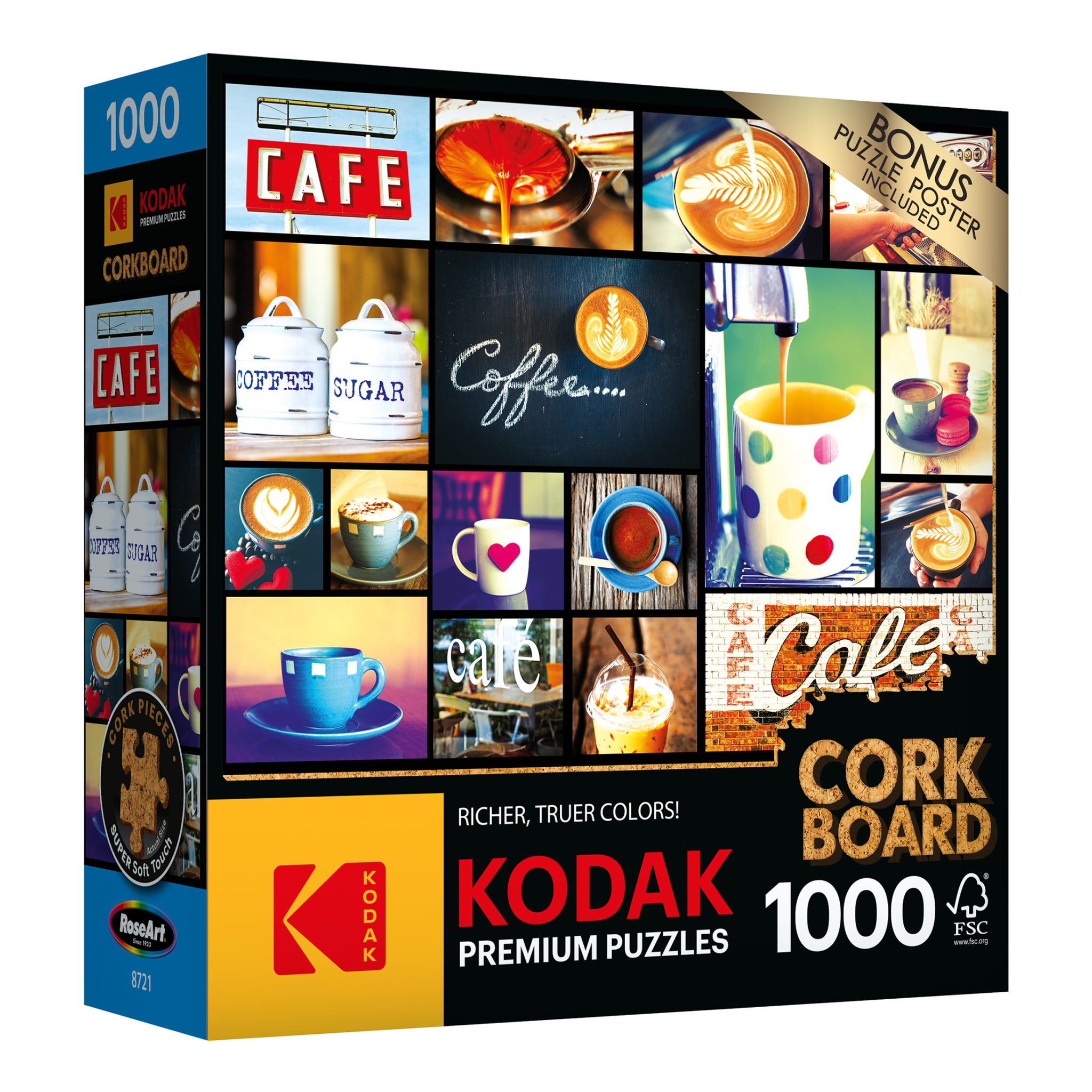 RoseArt - Kodak Cork - Coffee - 1000 Piece Jigsaw Puzzle
