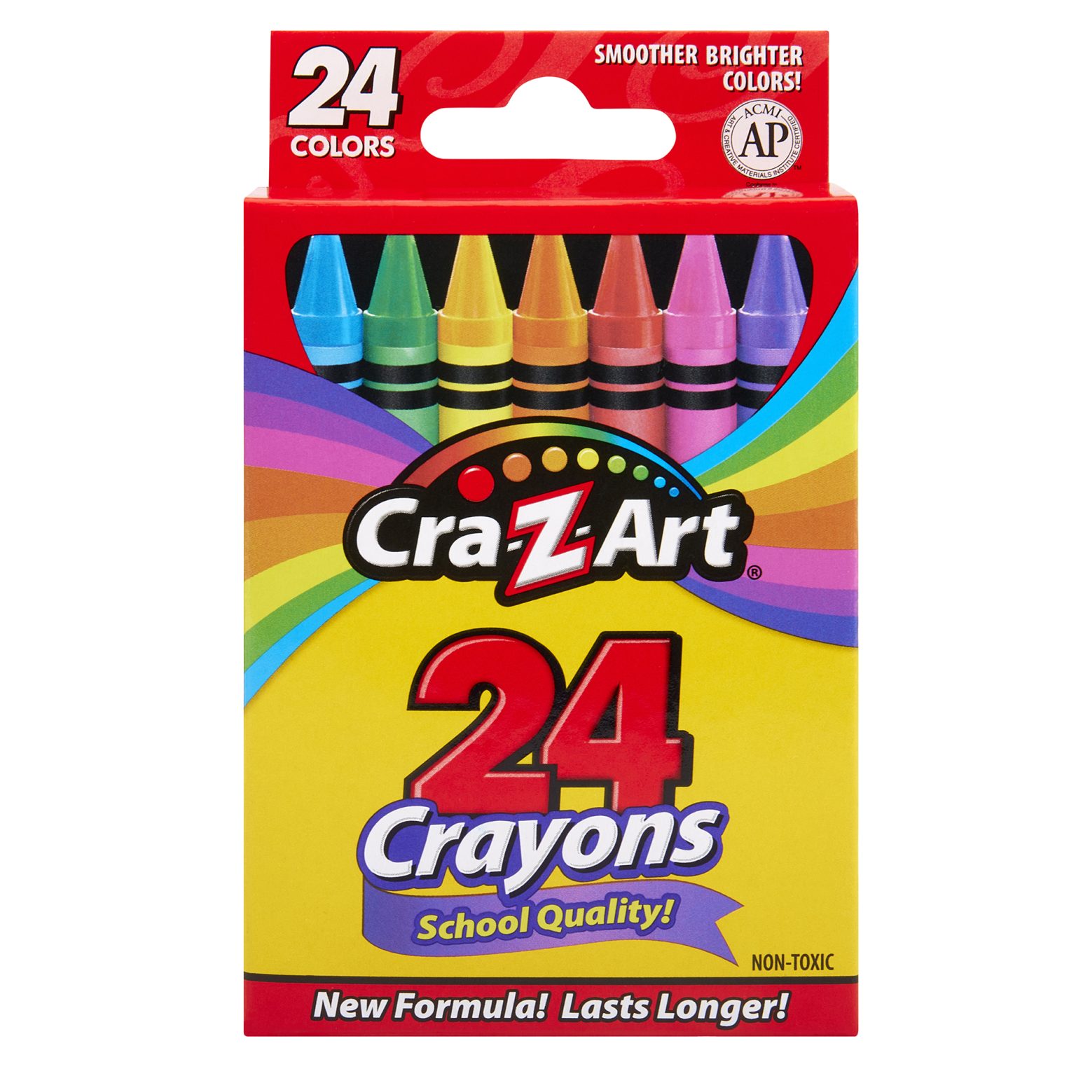Cra-Z-Art Crayons 24 Count Cra-Z-Art 24-Count School Quality