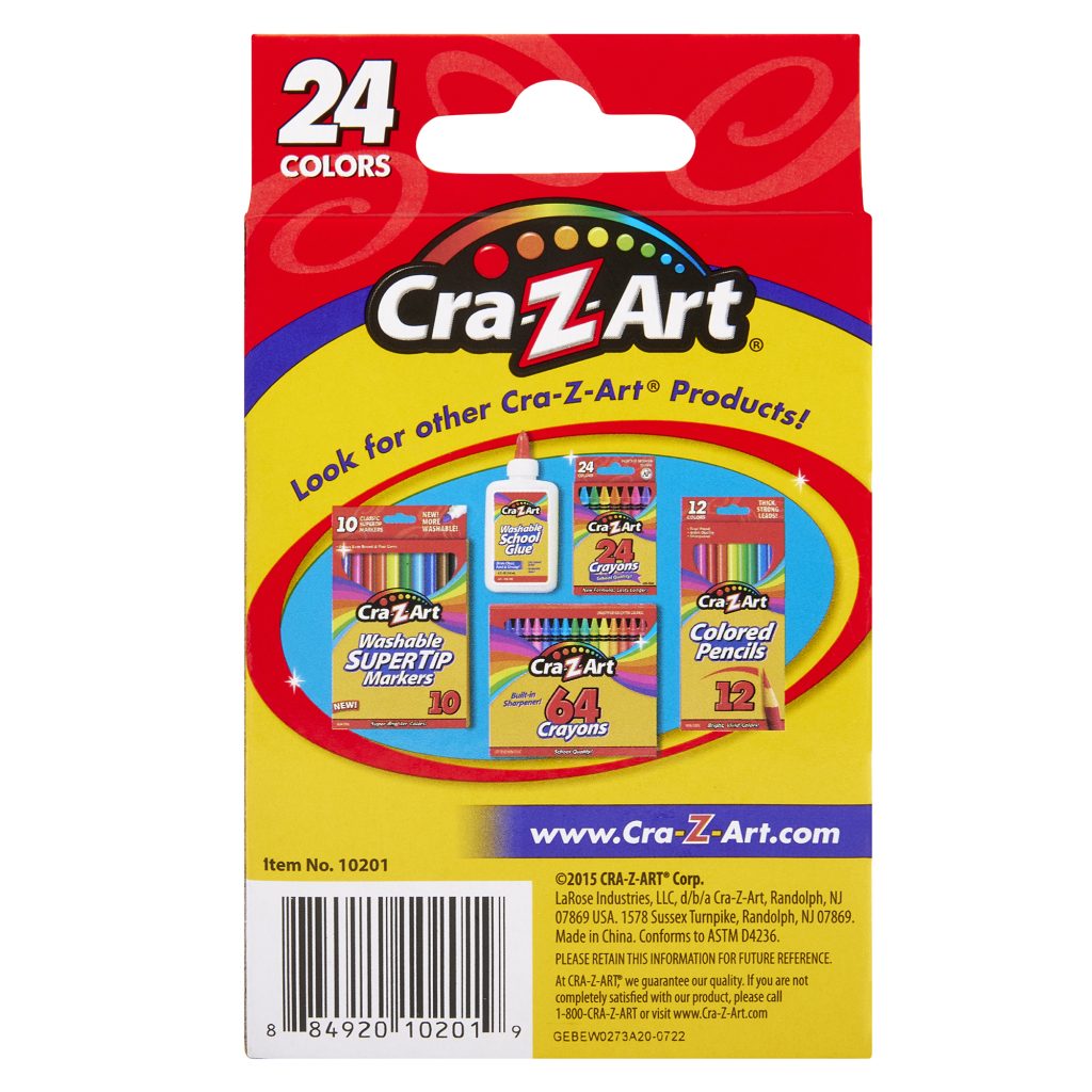 Cra-Z-Art Crayons 24 Count Cra-Z-Art 24-Count School Quality