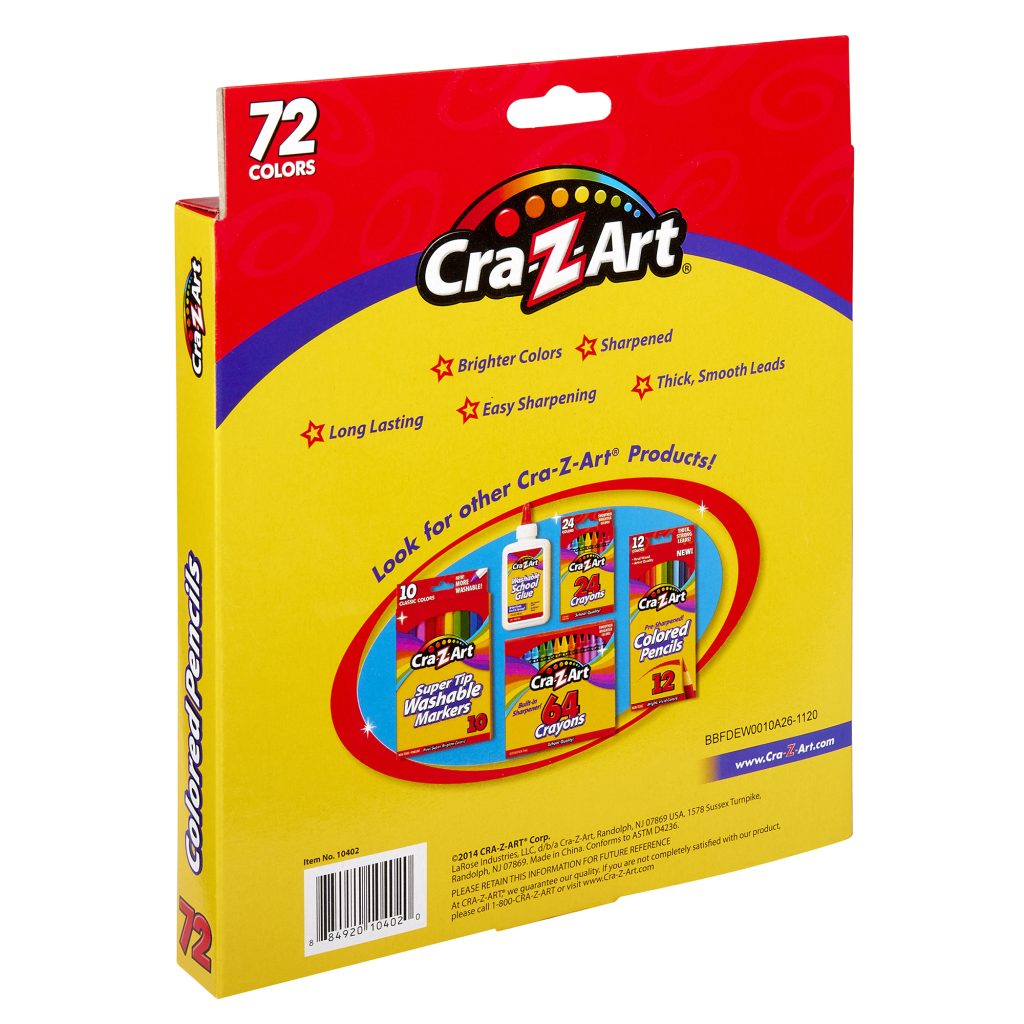 Cra-Z-Art 72 Count Colored Pencils Cra-Z-Art 72 count