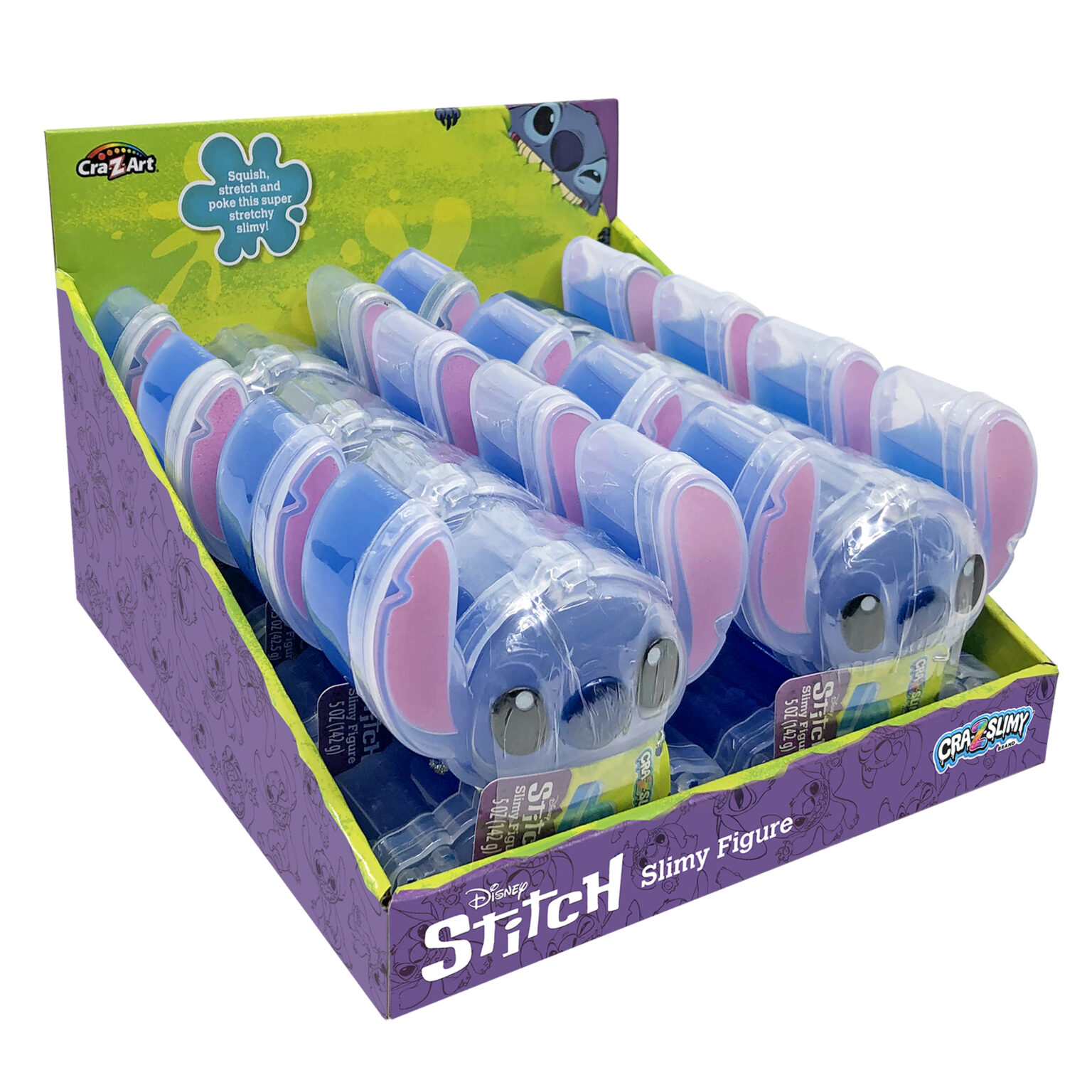 Stitch Shaped Cra-Z-Slimy Container for Kids' Fun