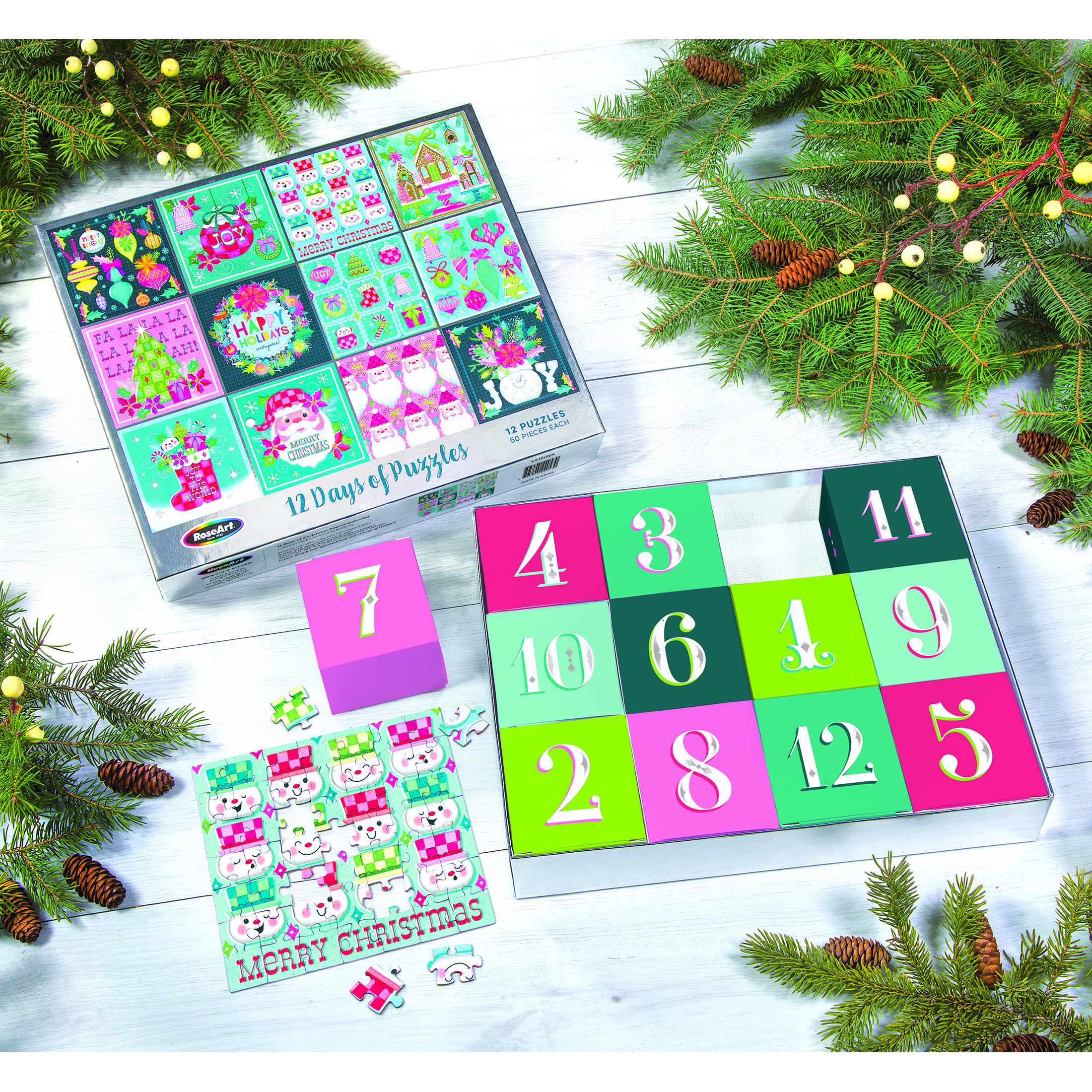 12 Days of Christmas Advent Calendar Puzzle Set