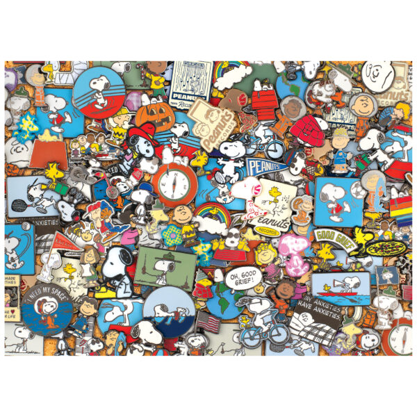 Enjoy Peanuts Pins in 1000-Piece Jigsaw Puzzle Fun