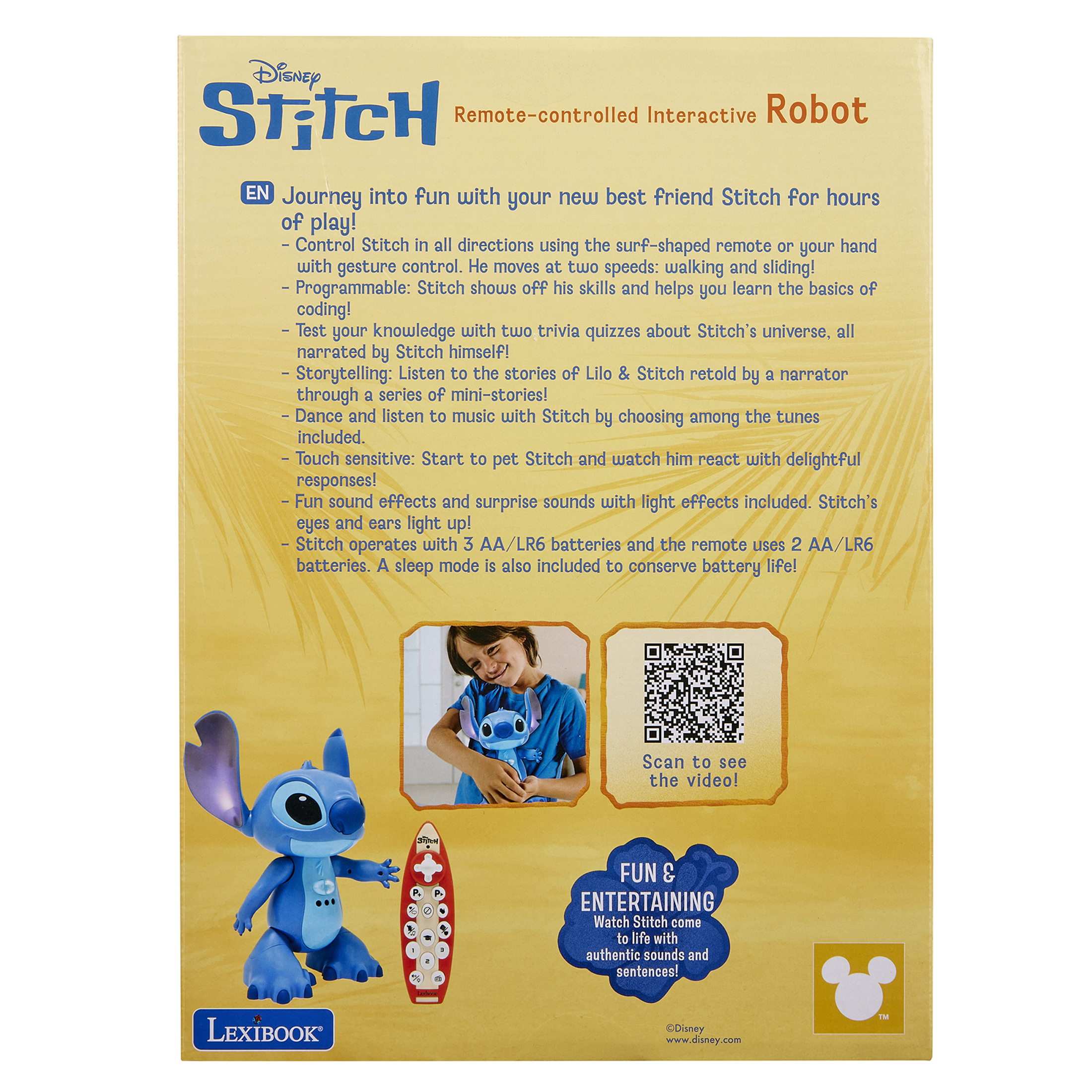 Explore Fun with the Lexibook Stitch Robot Today!