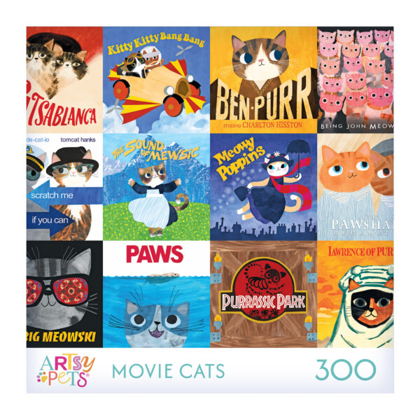 Movie Cats 300 Piece Jigsaw Puzzle by RoseArt